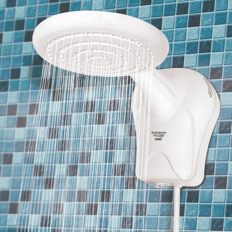 Chuveiro Fame Granducha Jato Forte Eletrônico Branco Lumienergy